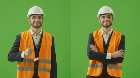 2-in-1 Split Green Screen. Young Civil E... | Stock Video | Pond5