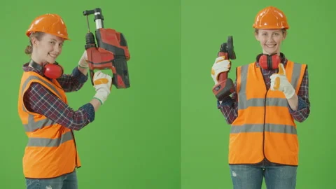 2-in-1 Split Green Screen Collage:Young ... | Stock Video | Pond5