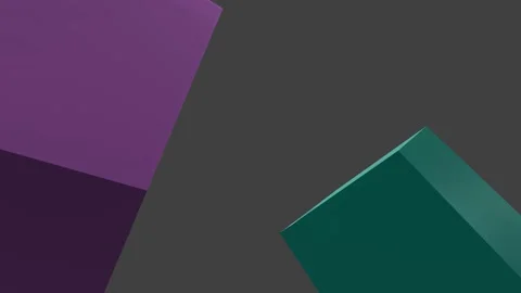 2 box cube 3DCG animation motion graphic... | Stock Video | Pond5
