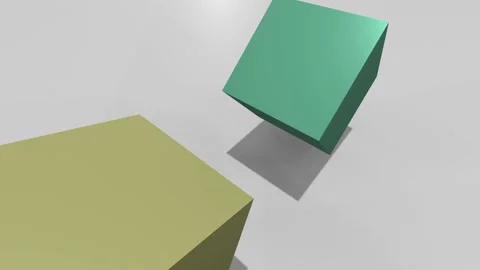 2 box cube 3DCG animation motion graphic... | Stock Video | Pond5