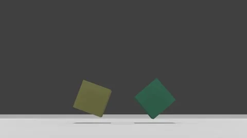 2 box cube 3DCG animation motion graphic... | Stock Video | Pond5