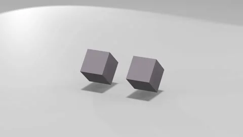 2 box cube 3DCG animation motion graphic... | Stock Video | Pond5