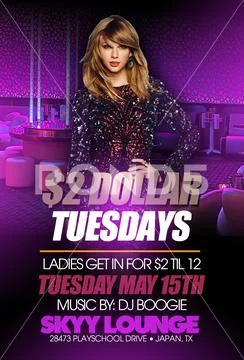 2 Dollar Tuesday Flyer Template ~ PSD Template #157773570