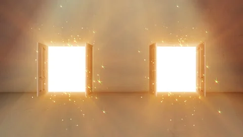 Doors Opening To Bright Light Stock Video Footage | Royalty Free Doors ...