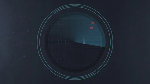 2 Enemies Invading Airspace on Radar | Stock Video | Pond5