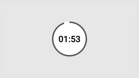 2 minutes circle countdown timer animati... | Stock Video | Pond5