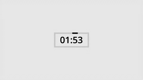 2 minutes countdown timer animation wit... | Stock Video | Pond5
