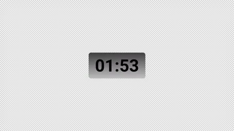 2 minutes countdown timer animation with... | Stock Video | Pond5