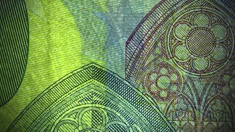 20 euro banknote, watermarks, texture, c... | Stock Video | Pond5