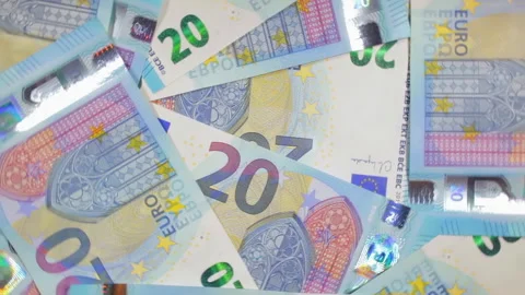20 Euro Bills, Rotating Money Background | Stock Video | Pond5