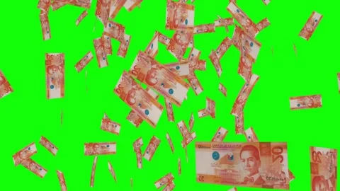 20 PHILIPPINE PESO notes falling Green s... | Stock Video | Pond5