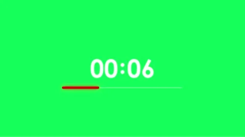20 Second Timer Green Screen | Stock Video | Pond5