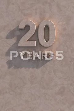 20 years 3d text: Vector, Graphic, Illustration #24656353