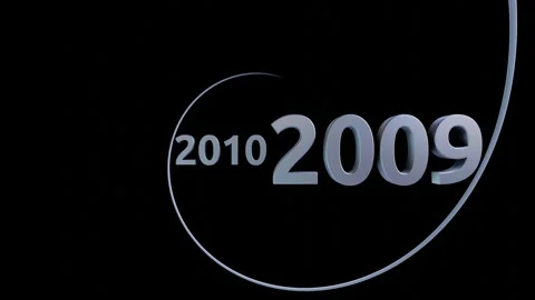 2000 to 2024 year countdown spiral time ... | Stock Video | Pond5