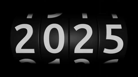 2000 to 2025 retro countdown new year an... | Stock Video | Pond5