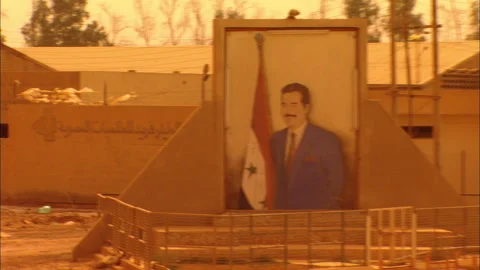 Saddam Hussein Murals Stock Video Footage | Royalty Free Saddam Hussein ...