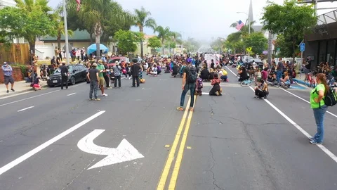 Blm Protest Aerial Stock Footage ~ Royalty Free Stock Videos | Pond5