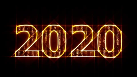 2020,Neon light alphabet, glowing font | Stock Video | Pond5