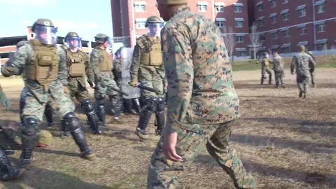 2021 2d Combat Engineer Battalion marine... | Stock Video | Pond5