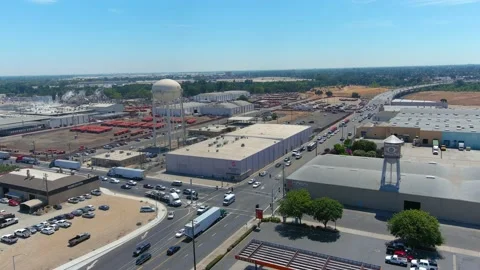 2021 - establishing aerial of Merced, Ca... | Stock Video | Pond5