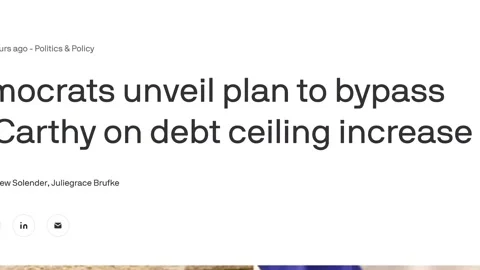 2023: Debt Ceiling Headlines Fast Sequen... | Stock Video | Pond5