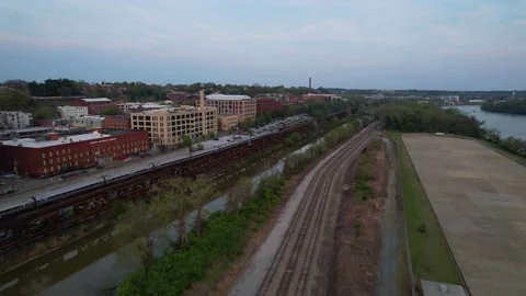 2023 - Excellent aerial view of an Amtra... | Stock Video | Pond5