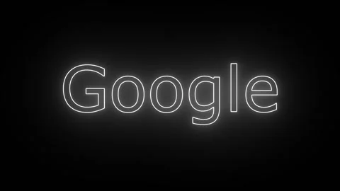 2023: Google, Written in Neon Text Effec... | Stock Video | Pond5