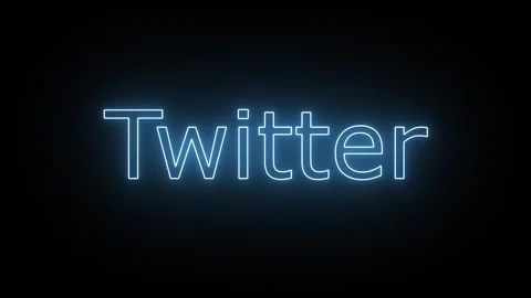 2023: Twitter, Written in Neon Text Effe... | Stock Video | Pond5