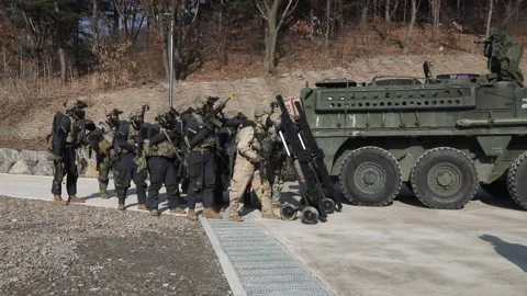 2023 U.S. Army soldiers, conduct Counter... | Stock Video | Pond5