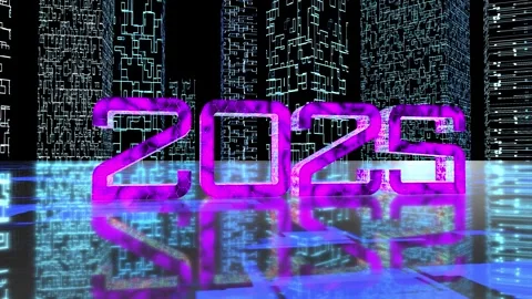 2025 animated : happy new year 2025 boom... | Stock Video | Pond5