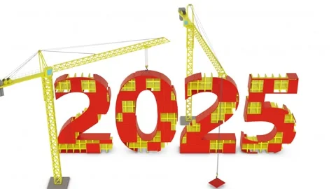 2025 Construction Concept with Cranes an... | Stock Video | Pond5