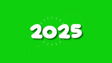 2025 Message with Fireworks effects on g... | Stock Video | Pond5