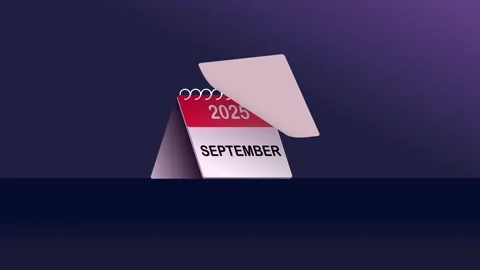 2025 Months Calendar Animation | Stock Video | Pond5