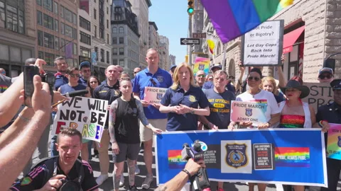 2025 NYC Pride March is opened on Fifth ... | Stock Video | Pond5