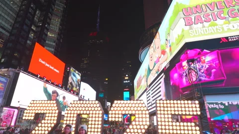 2025 Times Square New Year's Eve Numeral... | Stock Video | Pond5