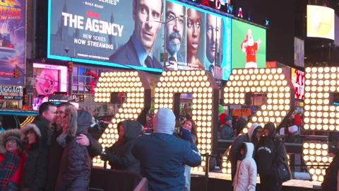 2025 Times Square New Year's Eve Numeral... | Stock Video | Pond5