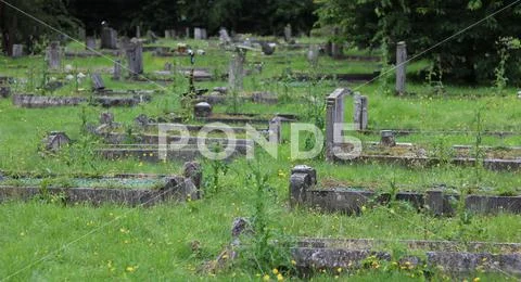 Photograph: 21 August 2021 - Alperton UK: View of old graves in ...