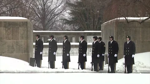 21 Gun Salute and Taps Full Military Hon... | Stock Video | Pond5