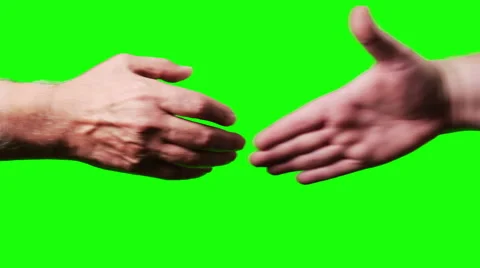 2155 Hand Shake with Green Screen, 4K | Stock Video | Pond5