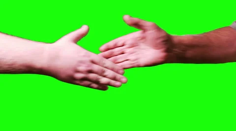 2158 Hand Shake with Green Screen, 4K | Stock Video | Pond5