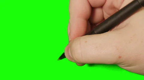 Writing Pen Green Screen Stock Footage ~ Royalty Free Stock Videos | Pond5
