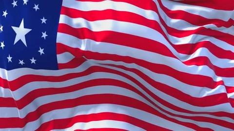 269. Fallout Flag Waving in Wind Continu... | Stock Video | Pond5