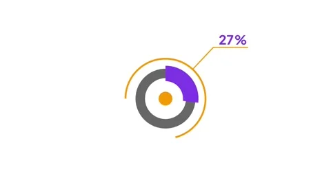 27% circle diagrams Infographics animati... | Stock Video | Pond5