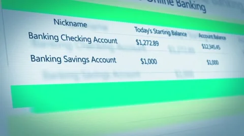29 Bank Account Interface | Stock Video | Pond5