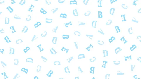 2D alphabet pattern background | Stock Video | Pond5