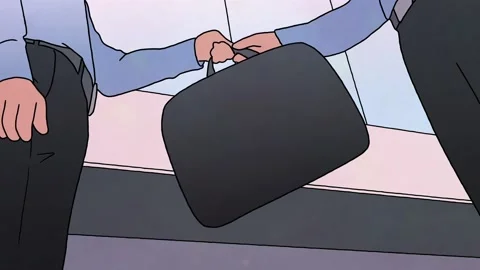 2D Animated Briefcase exchange | Stock Video | Pond5