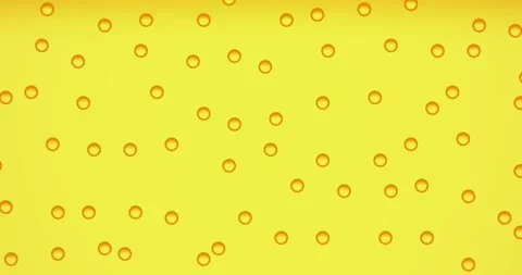 2d animated bubbles in beer in a yellow ... | Stock Video | Pond5