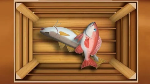 2d animated cartoon vibrant fish in a wo... | Stock Video | Pond5