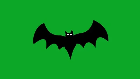 2D Animated Flying Bat Green Screen Loop... | Stock Video | Pond5