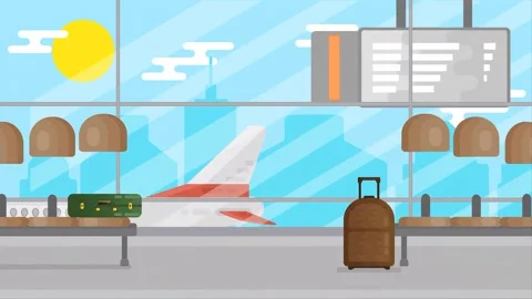 2D Animated Hand Holding An Airplane Tic... | Stock Video | Pond5